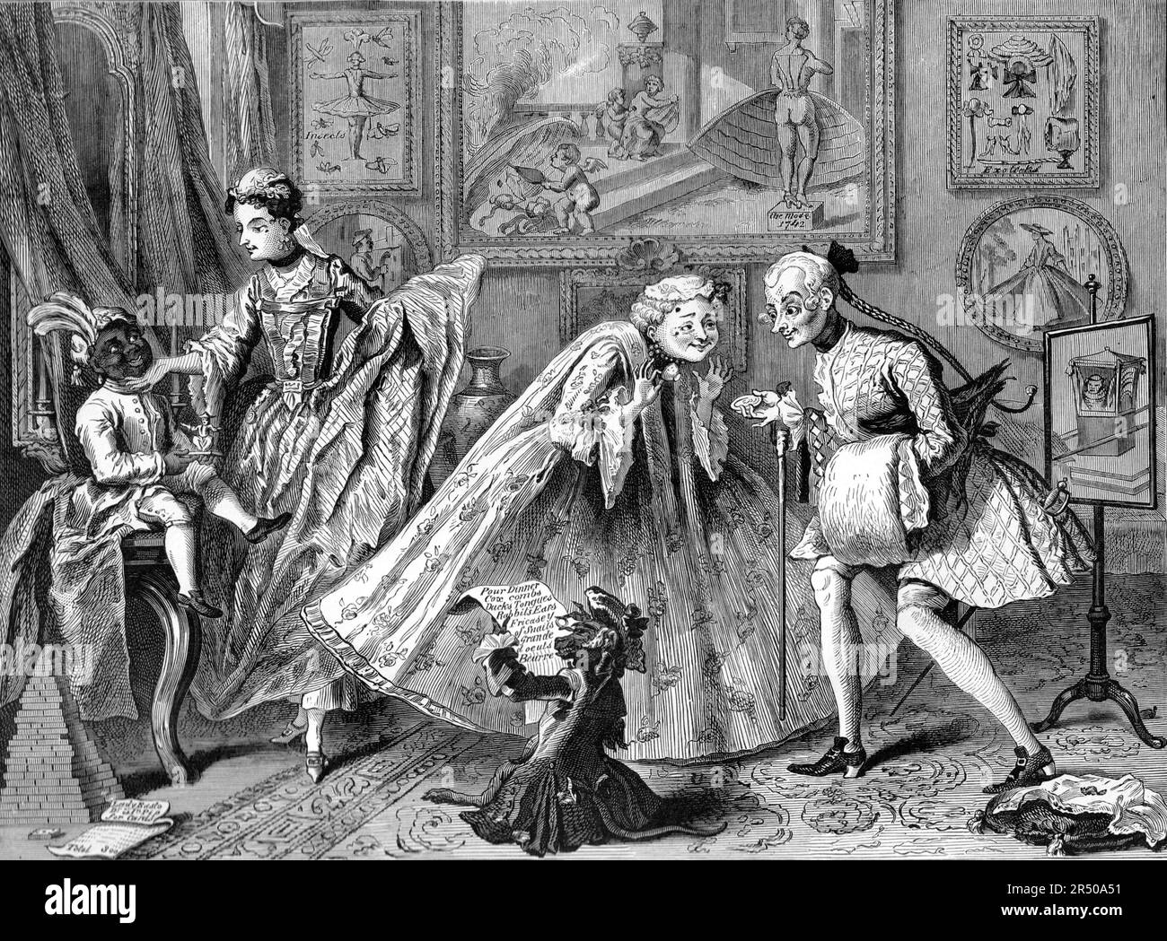 Taste in the high life william hogarth hi-res stock photography and ...