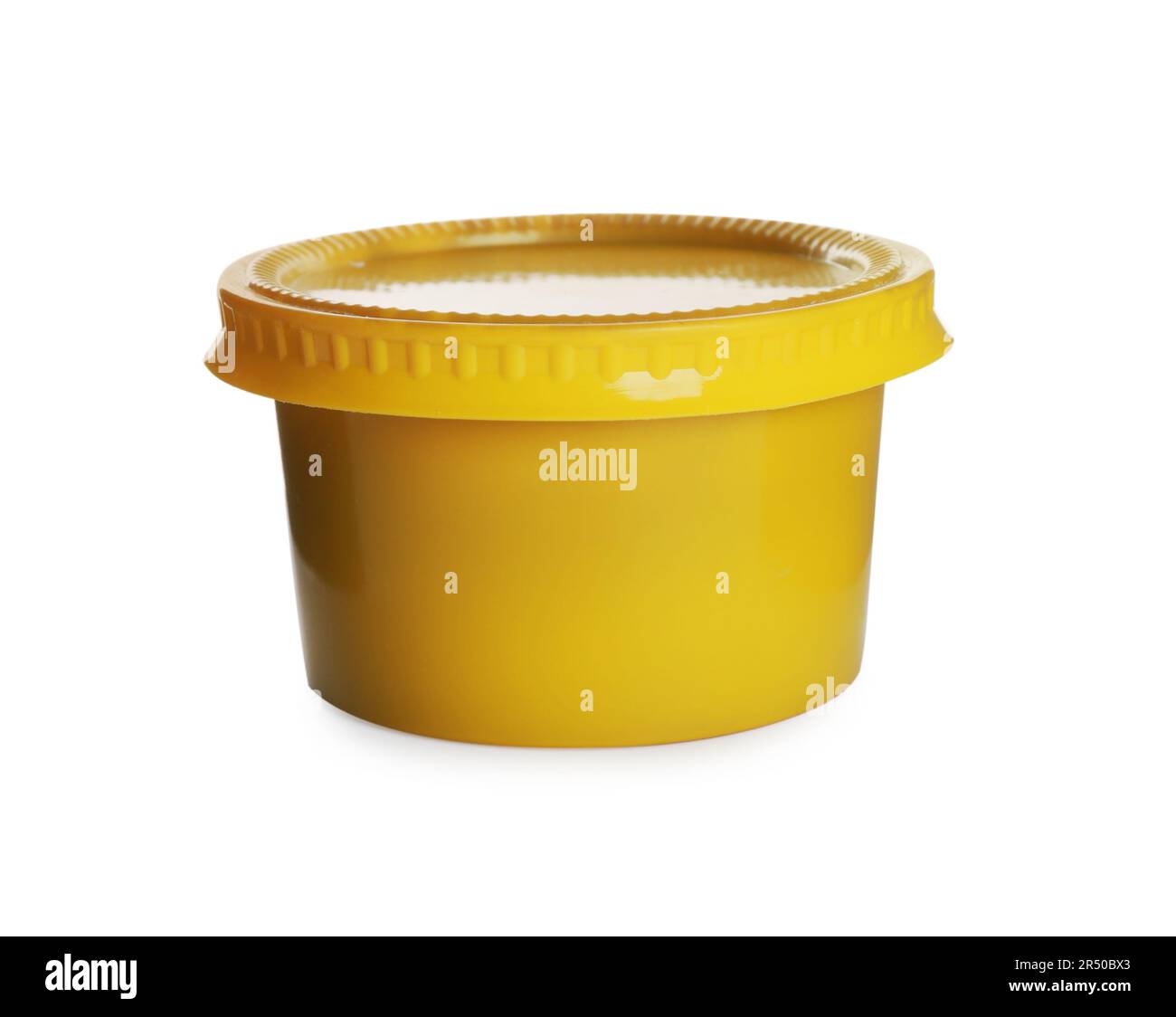 Spicy mustard in plastic Cut Out Stock Images & Pictures - Alamy