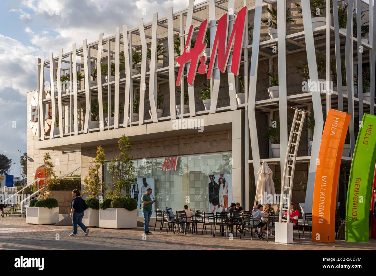Palma de Mallorca, Spain; may 19 2023: Main facade of a store of the ...