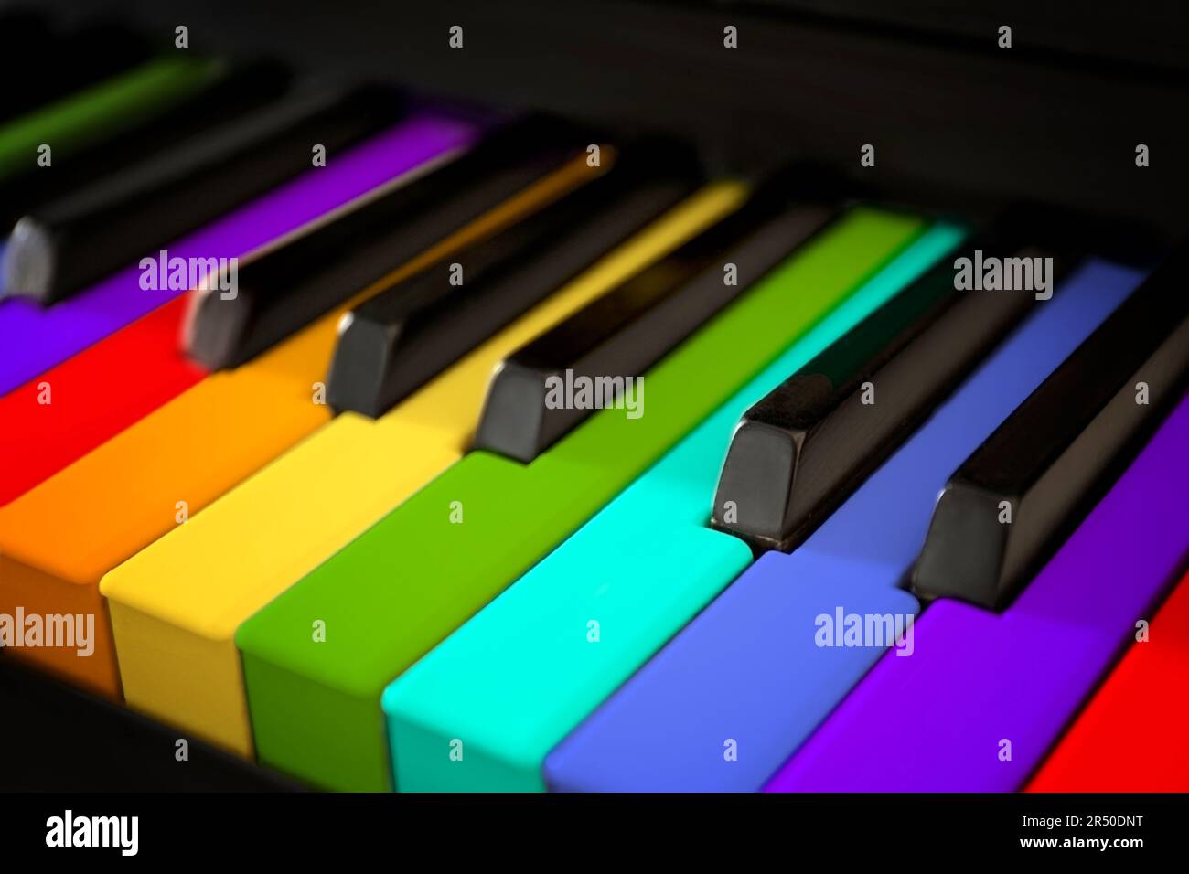 Colorful Piano Photography