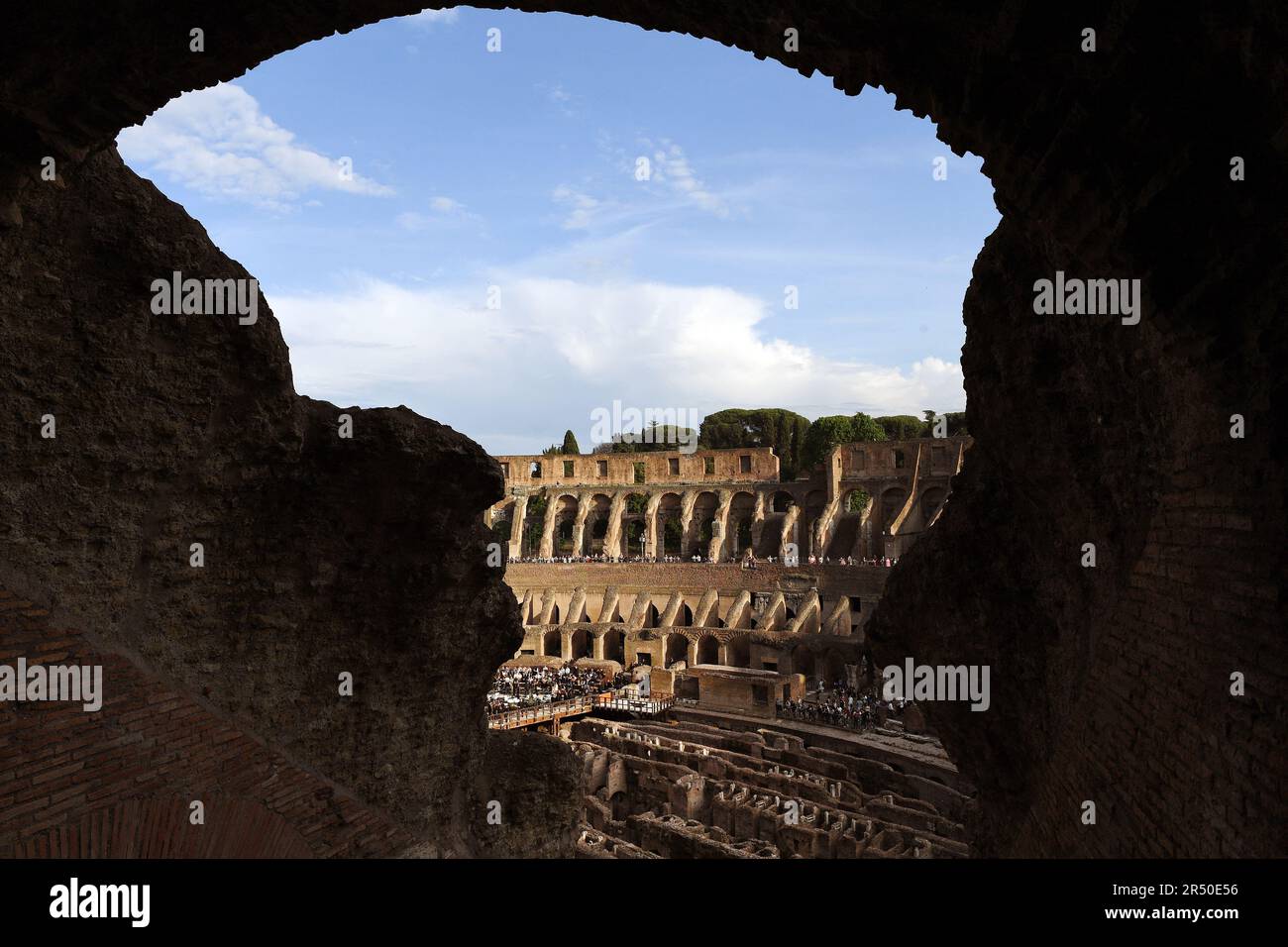 Rome, Italy on May 30, 2023. Inauguration of a panoramic elevator which ...