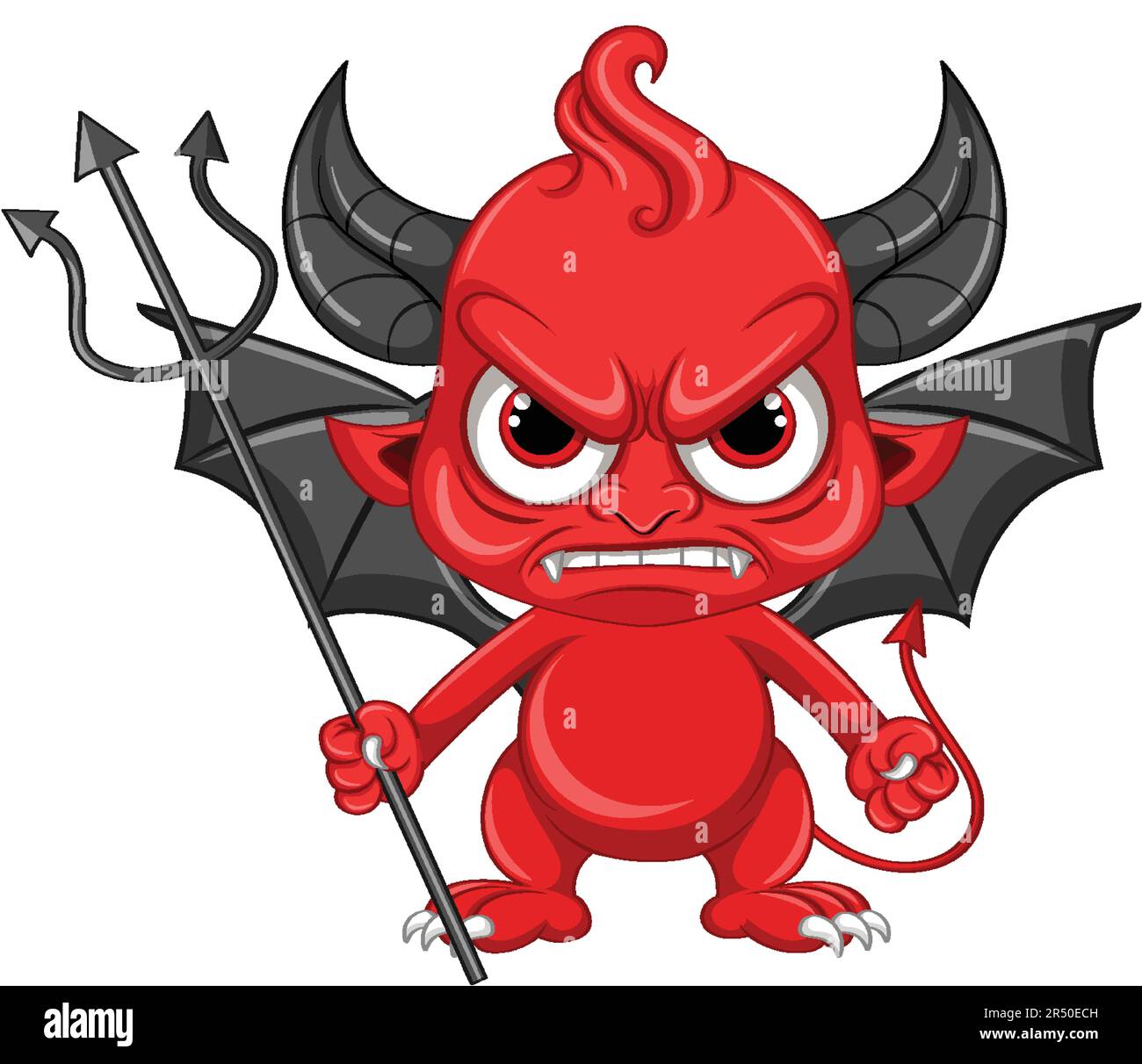 Angry devil cartoon character illustration Stock Vector Image & Art - Alamy