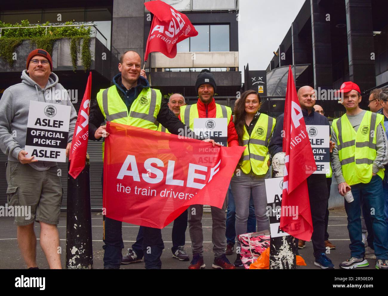London, UK. 31st May 2023. ASLEF (Associated Society of Locomotive ...