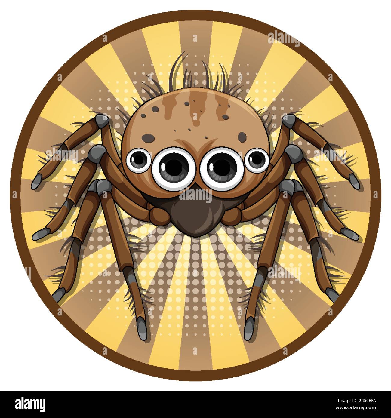 Spider in cartoon style illustration Stock Vector Image & Art - Alamy