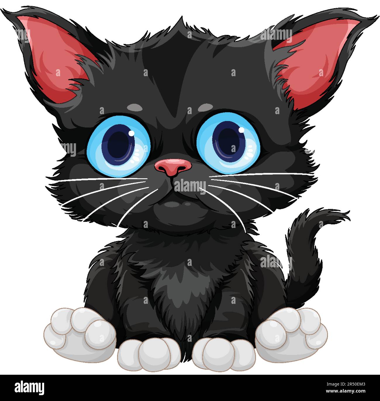 Cute cat cartoon character illustration Stock Vector Image & Art - Alamy