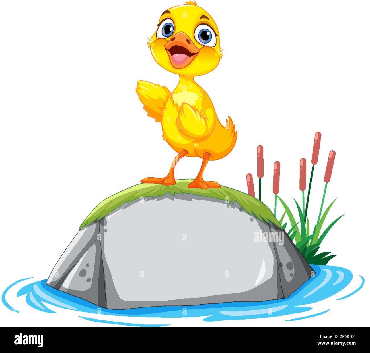 Little duck on the water Cut Out Stock Images & Pictures - Alamy