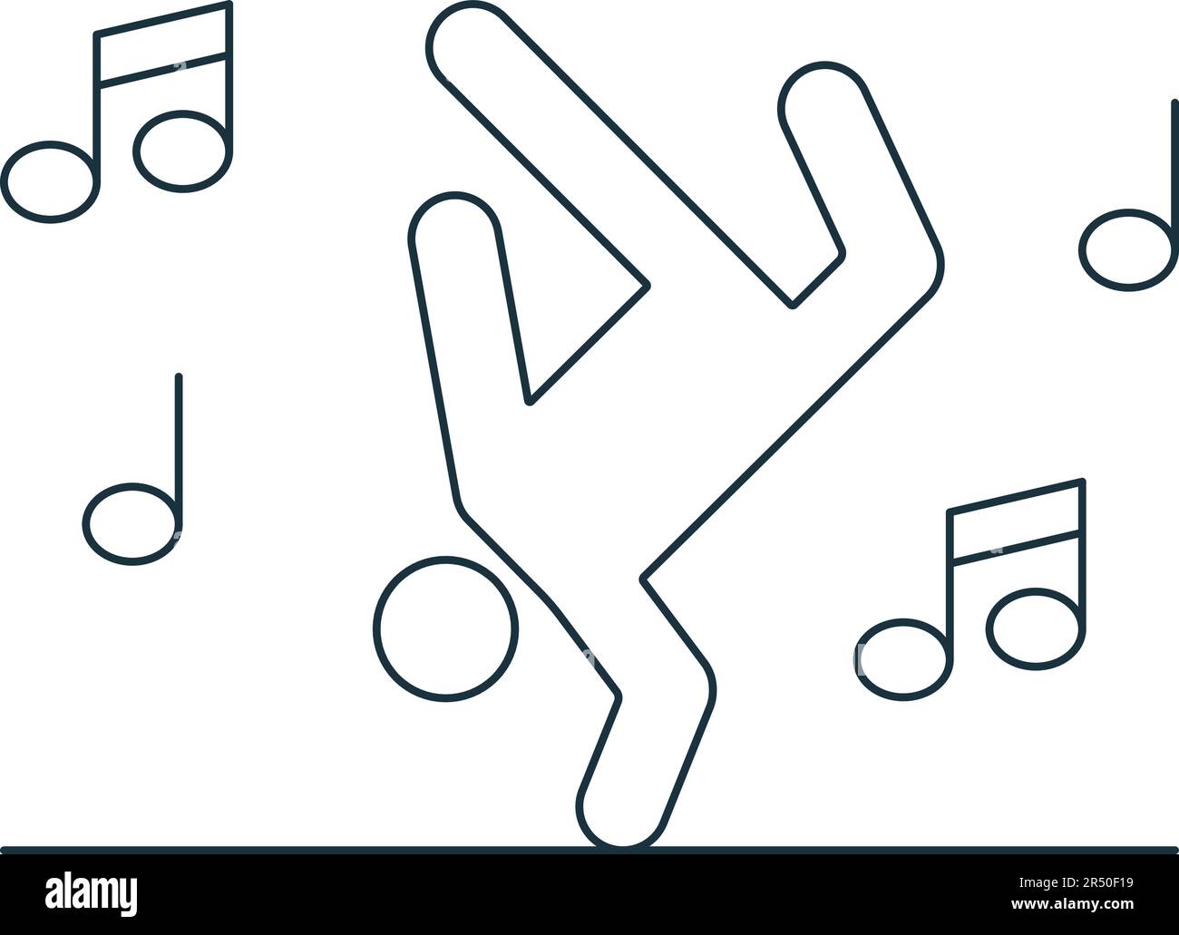 Dance Icon Monochrome Simple Sign From Entertainment Collection Dance