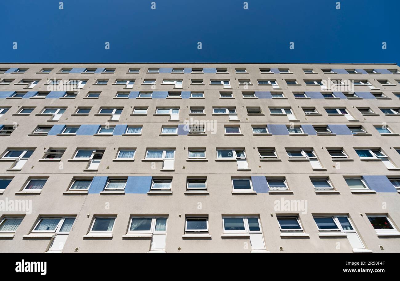 Exterior of block of flats at St Vincent Terrace in Anderston district ...