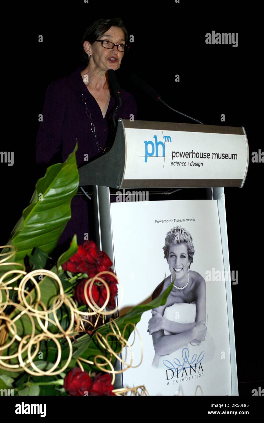 Jennifer Sanders at the opening of Diana: A Celebration, which displays ...