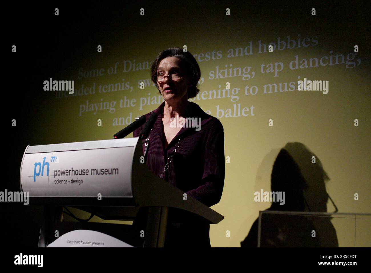 Jennifer Sanders at the opening of Diana: A Celebration, which displays ...