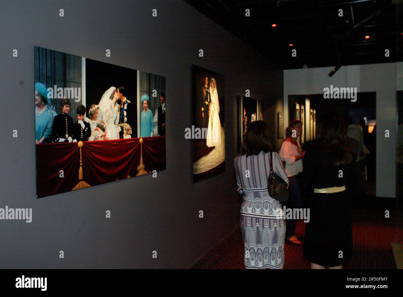 A collection of photographs of Diana Spencer's life at the opening of ...