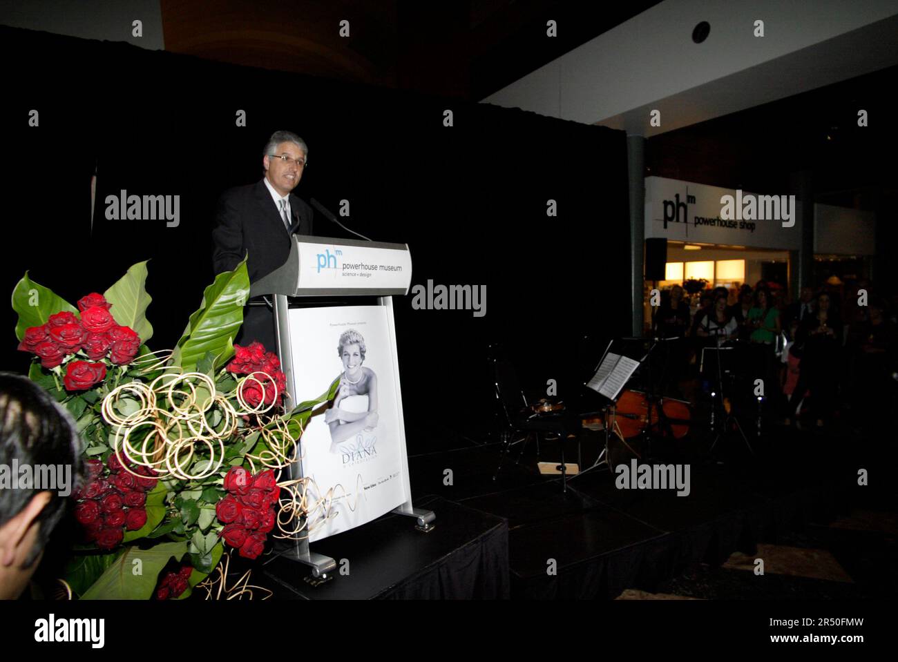 Nicholas Pappas speaks at the opening of Diana: A Celebration, which ...