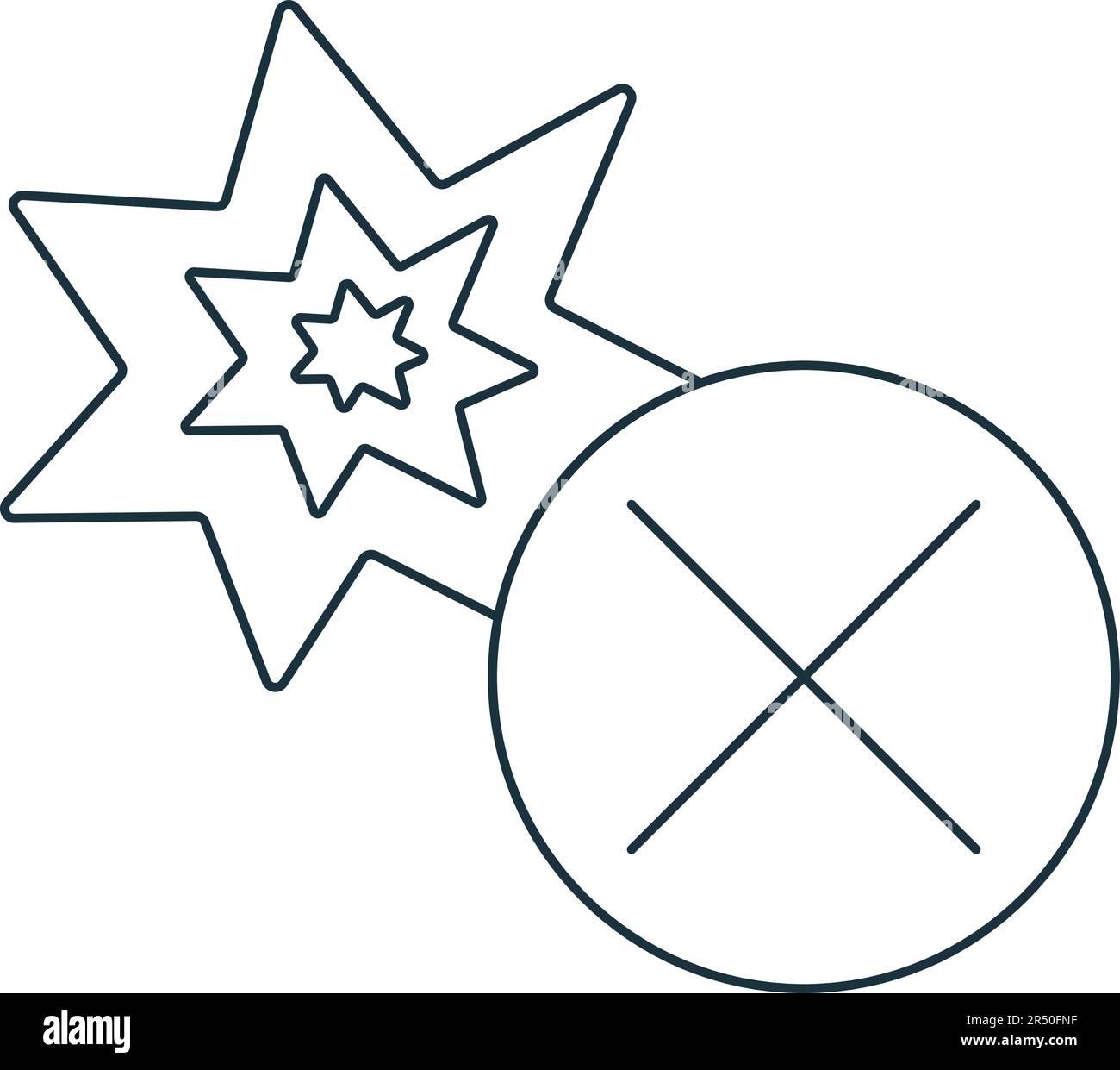 Prohibited icon. Monochrome simple sign from freedom collection ...