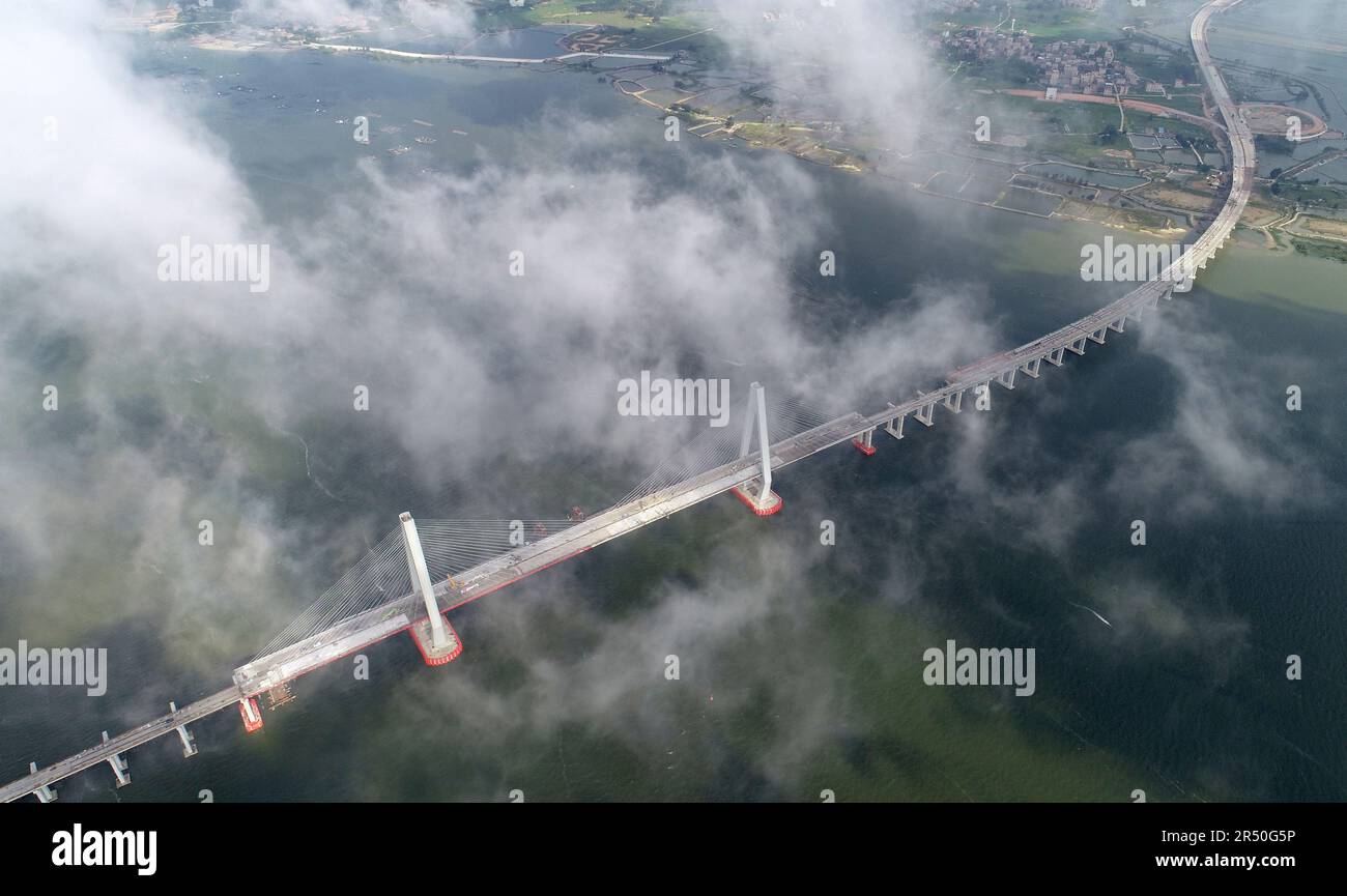 Zhanjiang. 25th May, 2023. This aerial photo taken on May 25, 2023 ...