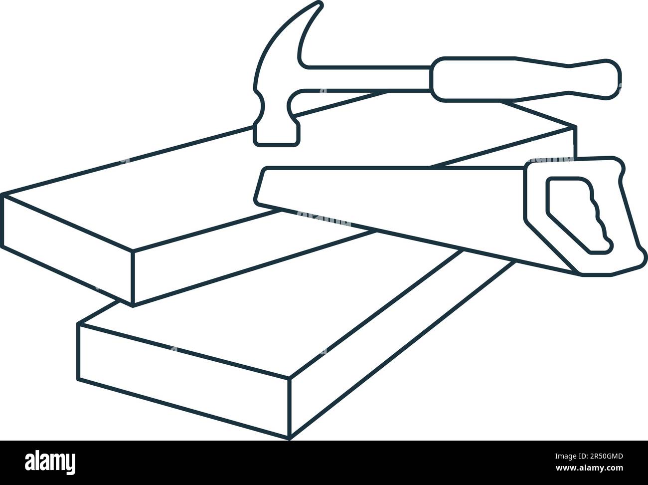 Carpentry icon. Monochrome simple sign from hobby collection. Carpentry ...