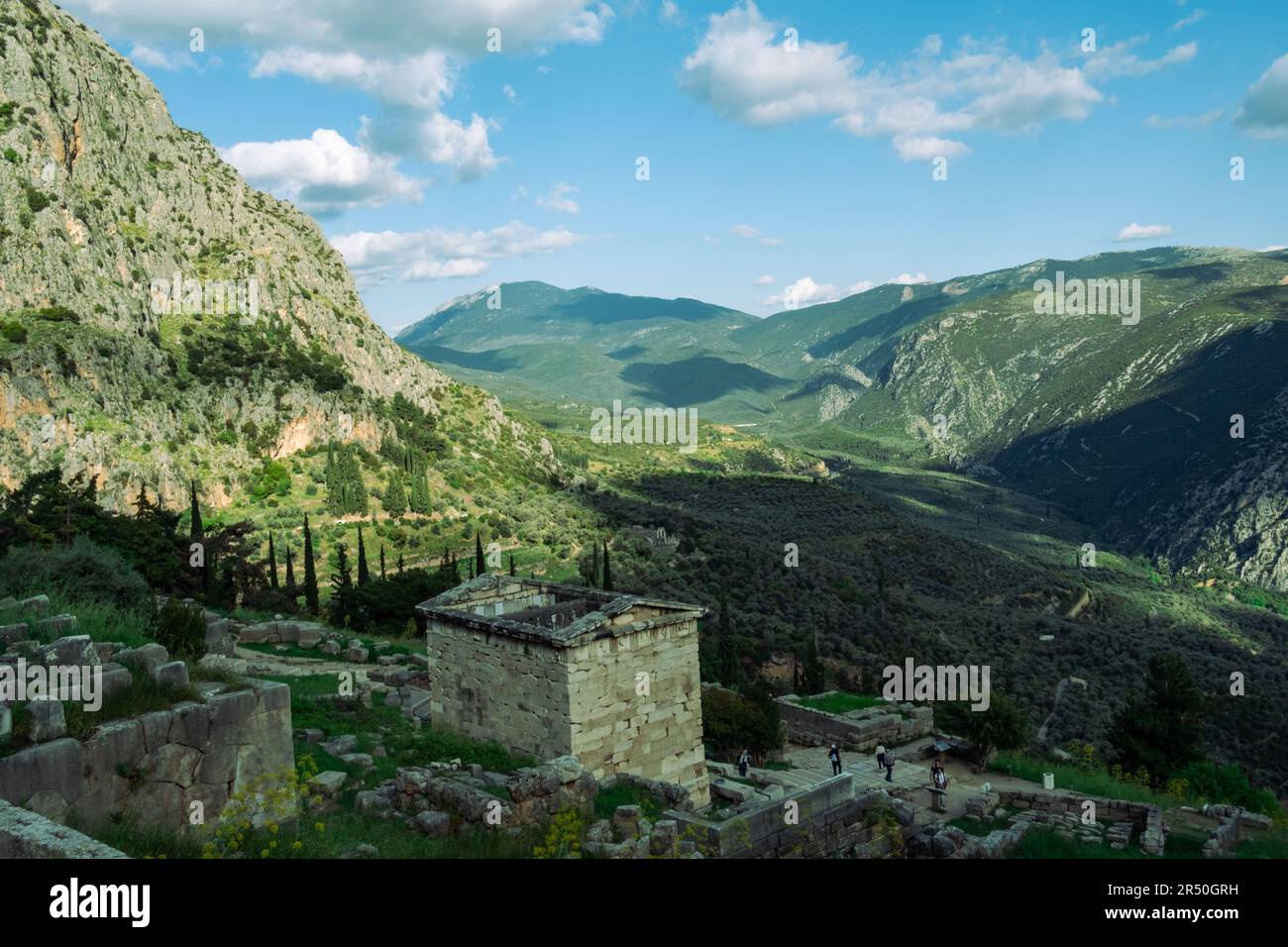 delphi ancient city view at Greece Stock Photo - Alamy