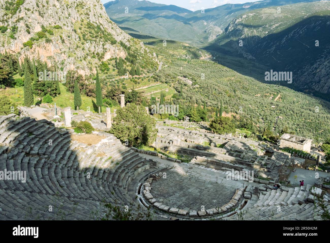 delphi ancient city view at Greece Stock Photo - Alamy