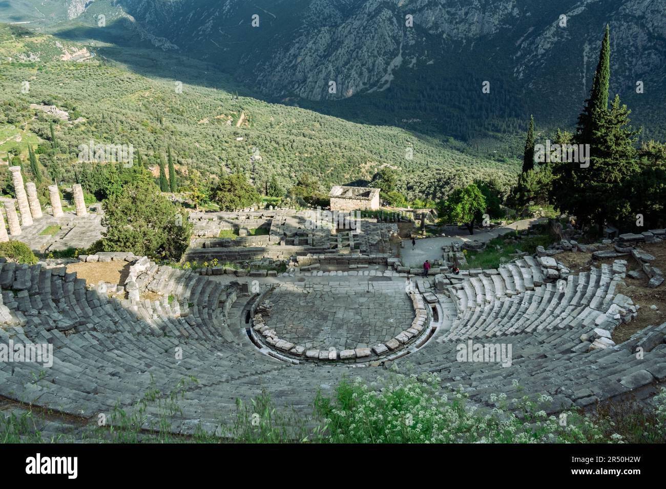 delphi ancient city view at Greece Stock Photo - Alamy