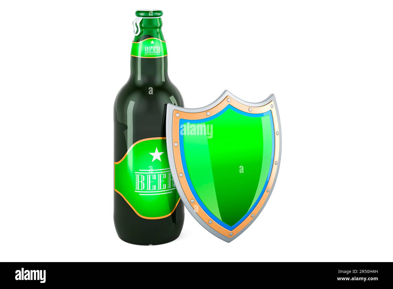 White shield beer Cut Out Stock Images & Pictures - Alamy