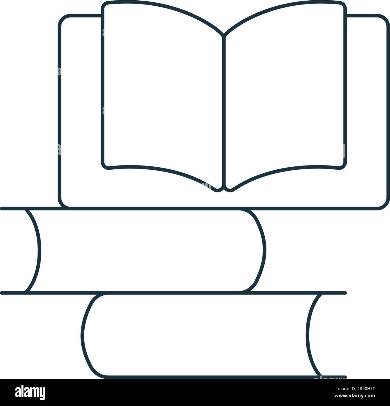 Reading icon. Monochrome simple sign from hobby collection. Reading ...