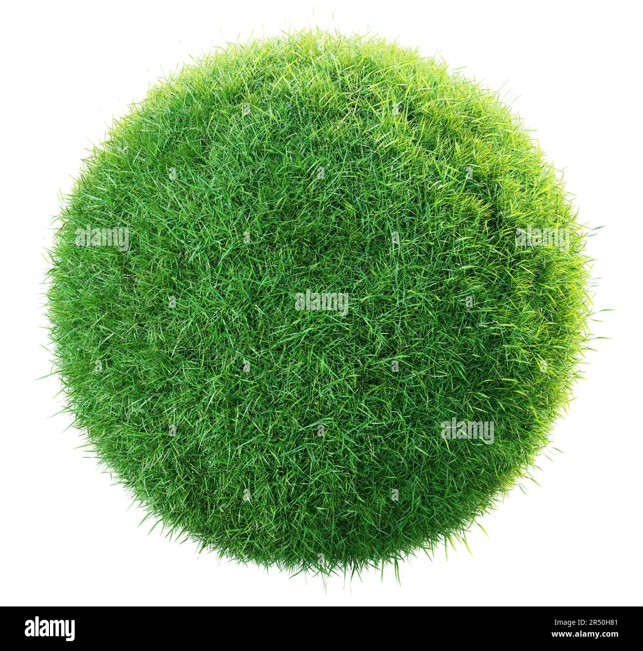 green grass planet isolated, 3D illustration Stock Photo - Alamy
