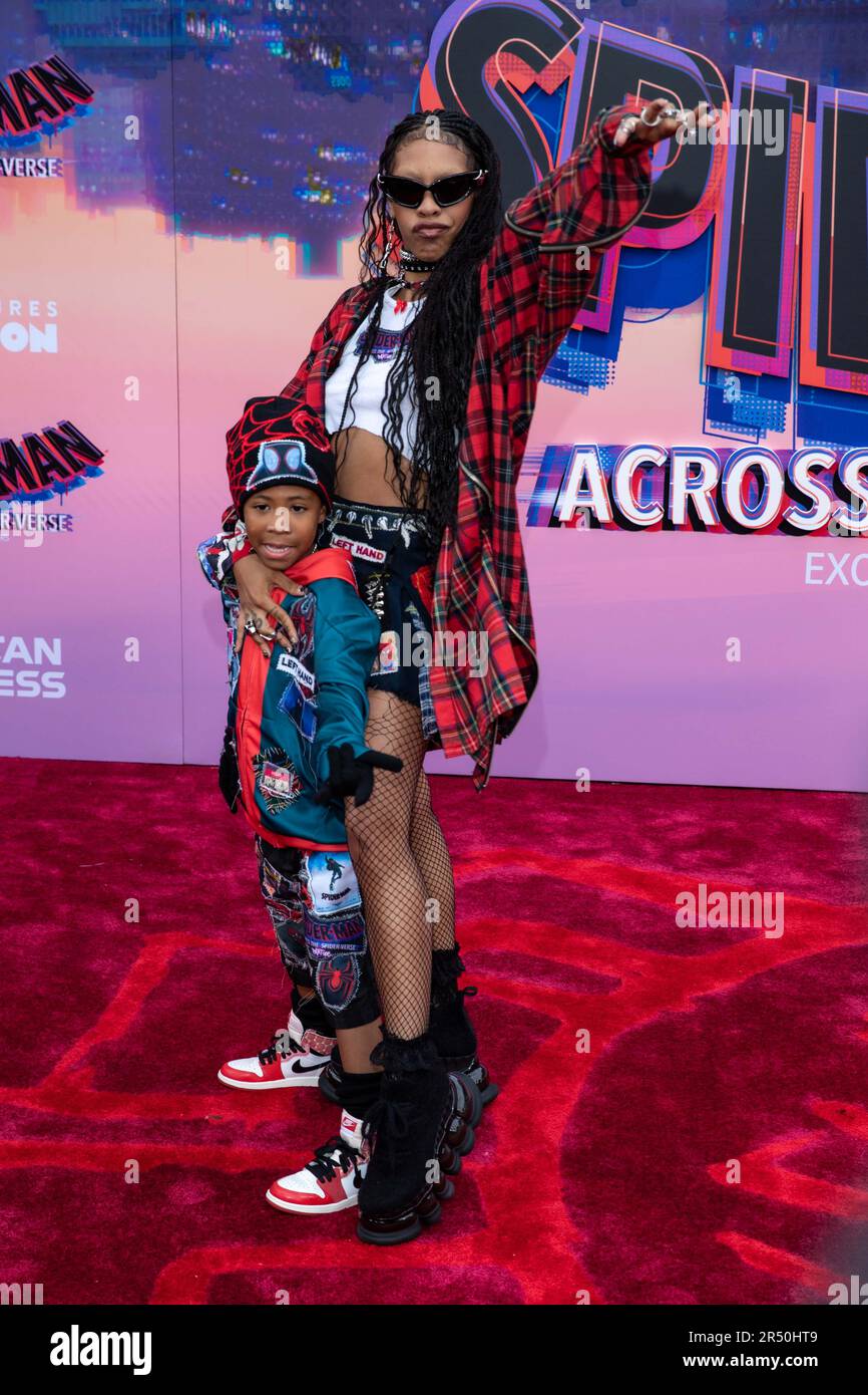 May 30, 2023, Los Angeles, California, USA: RICO NASTY hugs her son as ...