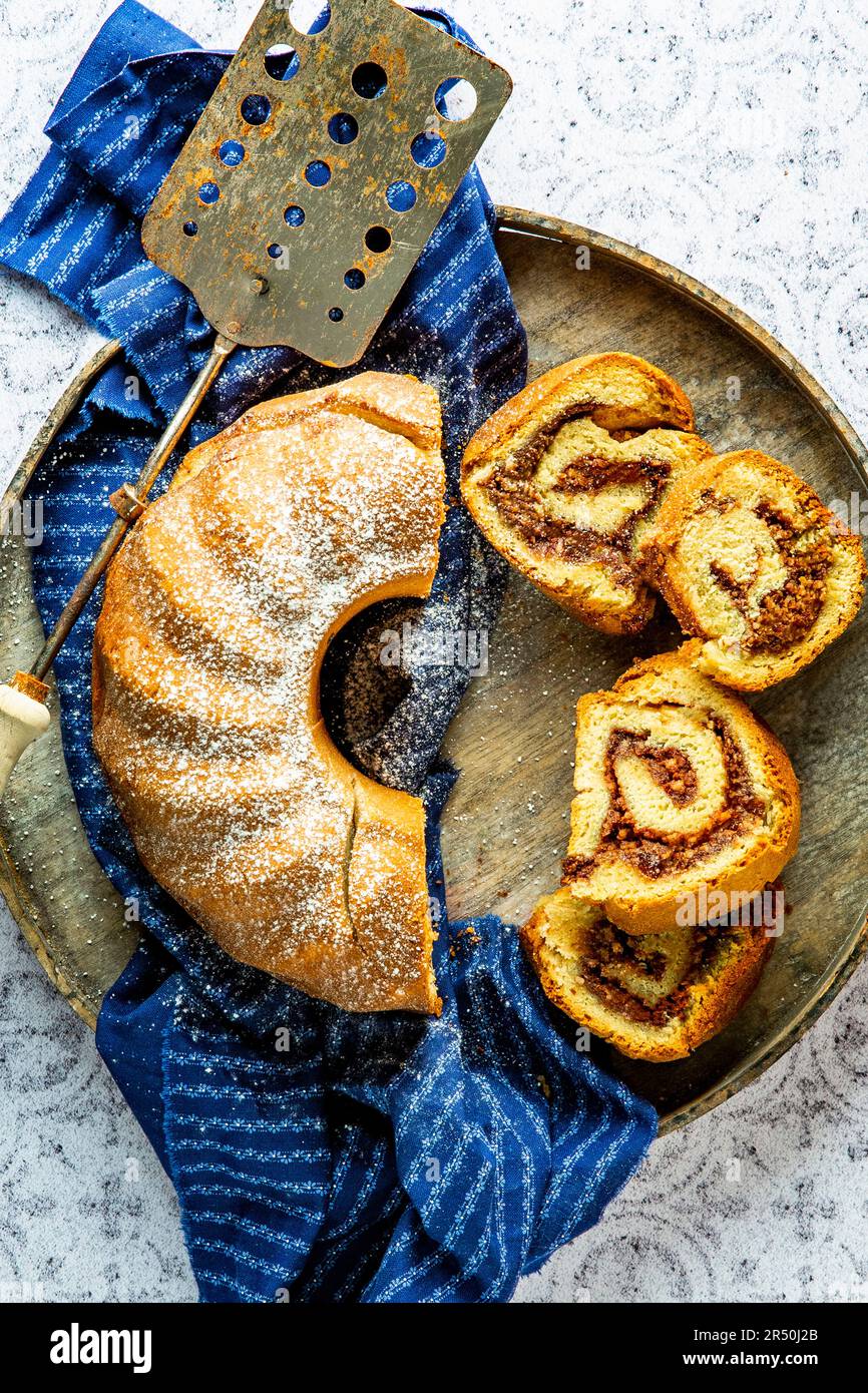 Carinthian Reindling with cocoa nuts and sultanas (Austria Stock Photo ...