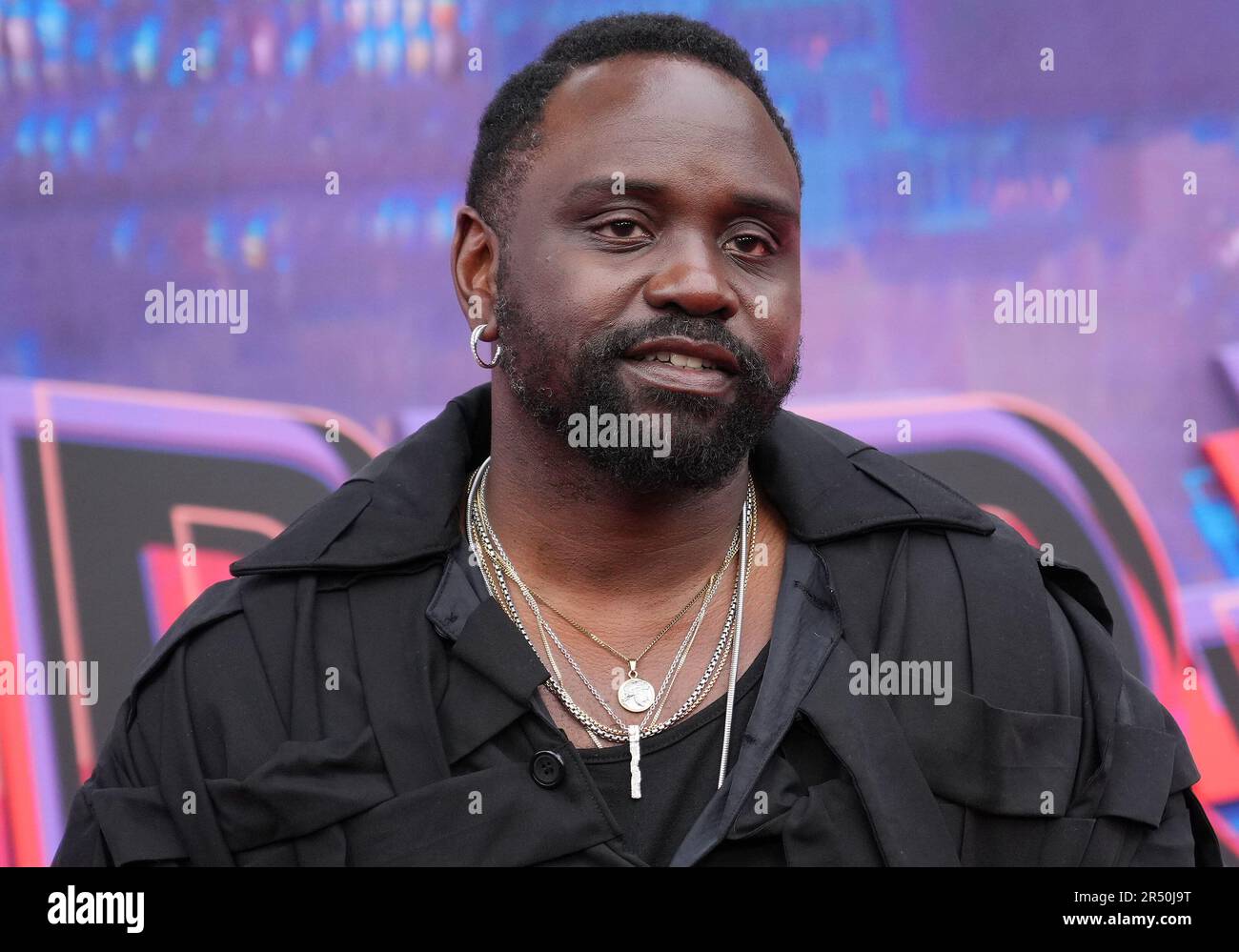 Brian Tyree Henry arrives at the Sony Pictures Animation's SPIDER-MAN ...