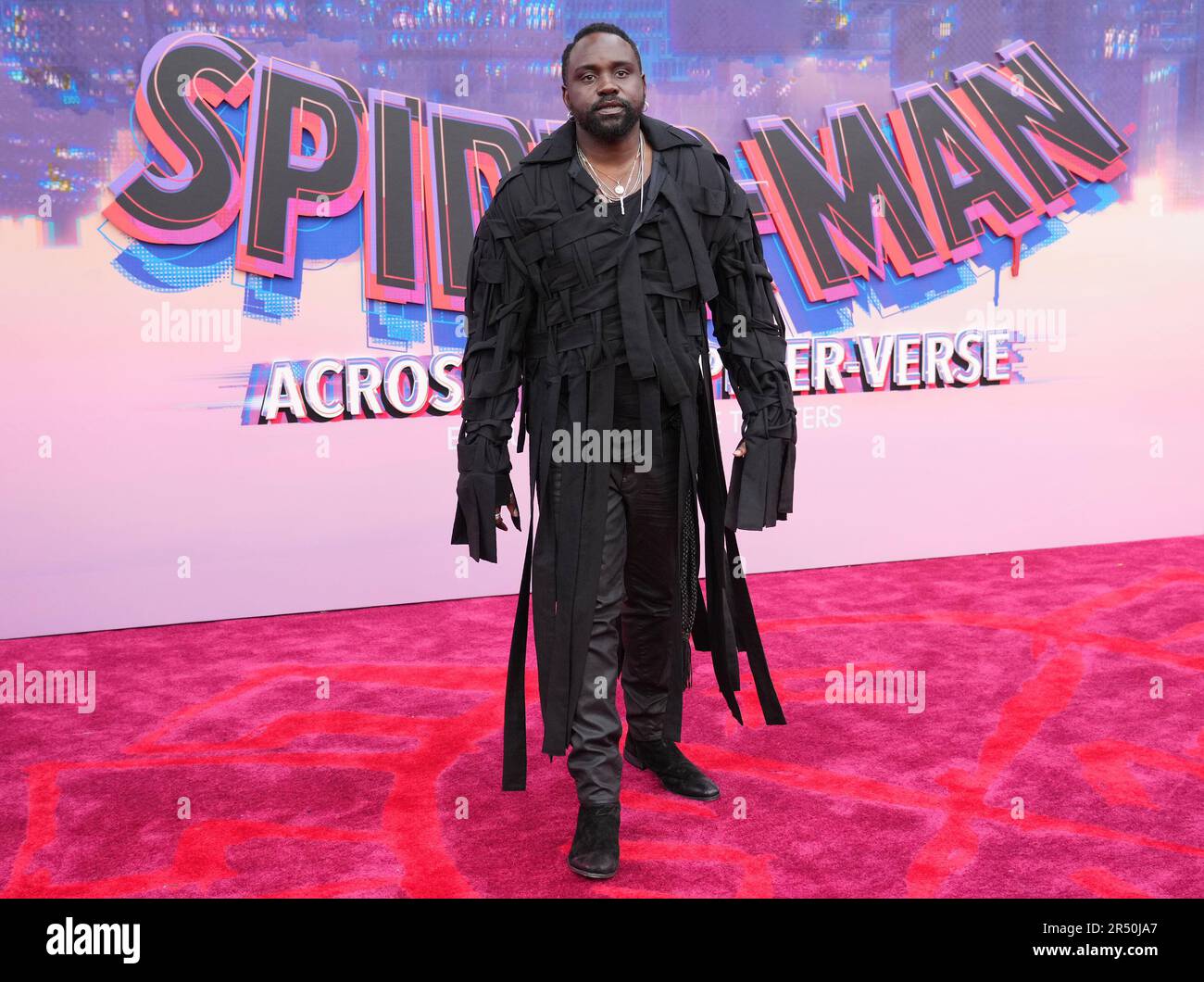 Brian Tyree Henry arrives at the Sony Pictures Animation's SPIDER-MAN ...