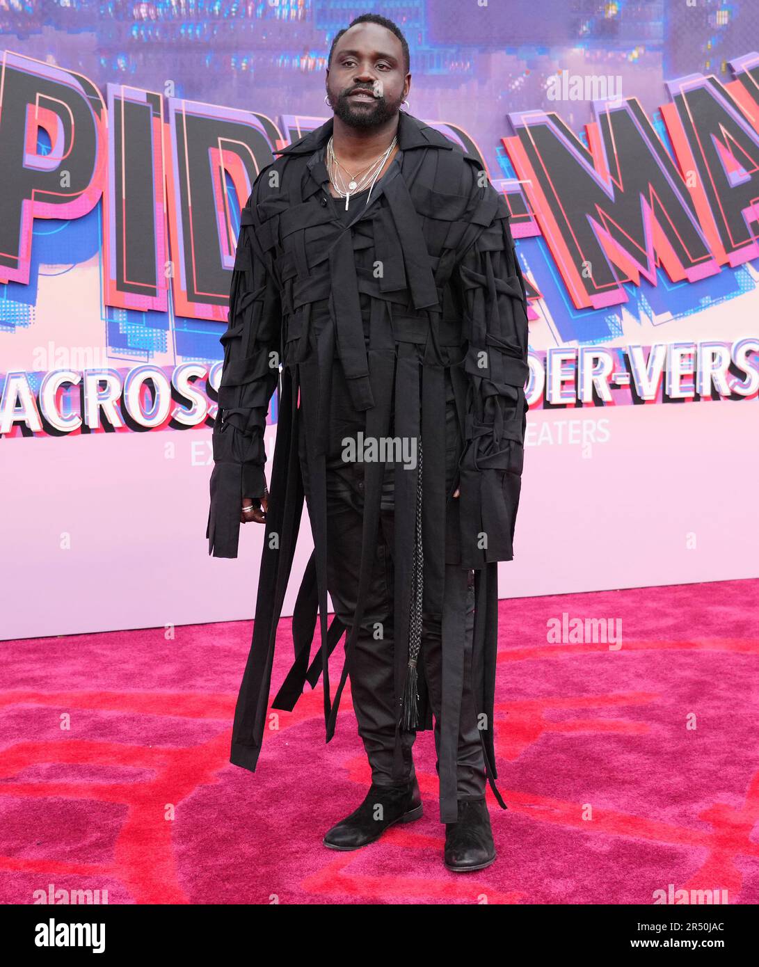 Brian Tyree Henry arrives at the Sony Pictures Animation's SPIDER-MAN ...