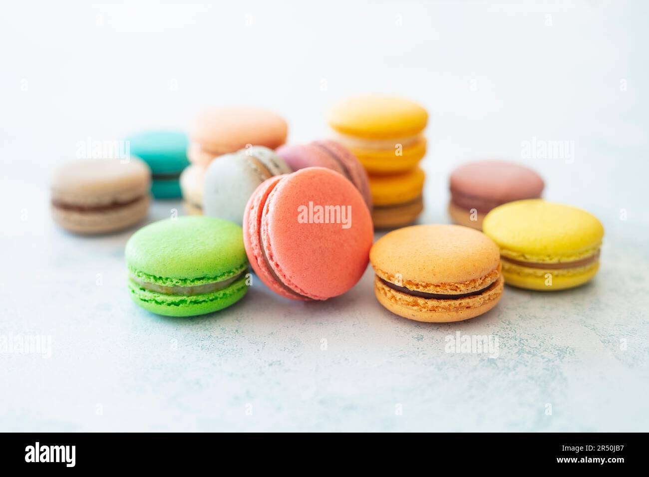 Many different macarons (France Stock Photo - Alamy