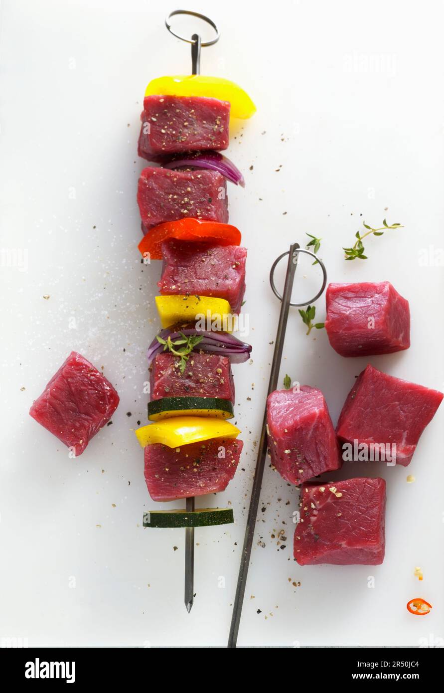 Kebab made vegetables meat hi-res stock photography and images - Alamy