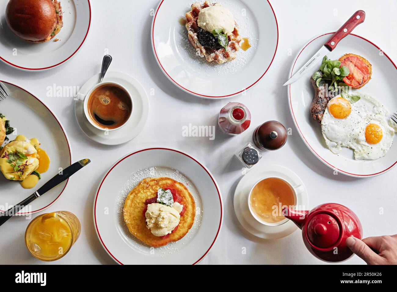 A selection of breakfast dishes Stock Photo - Alamy