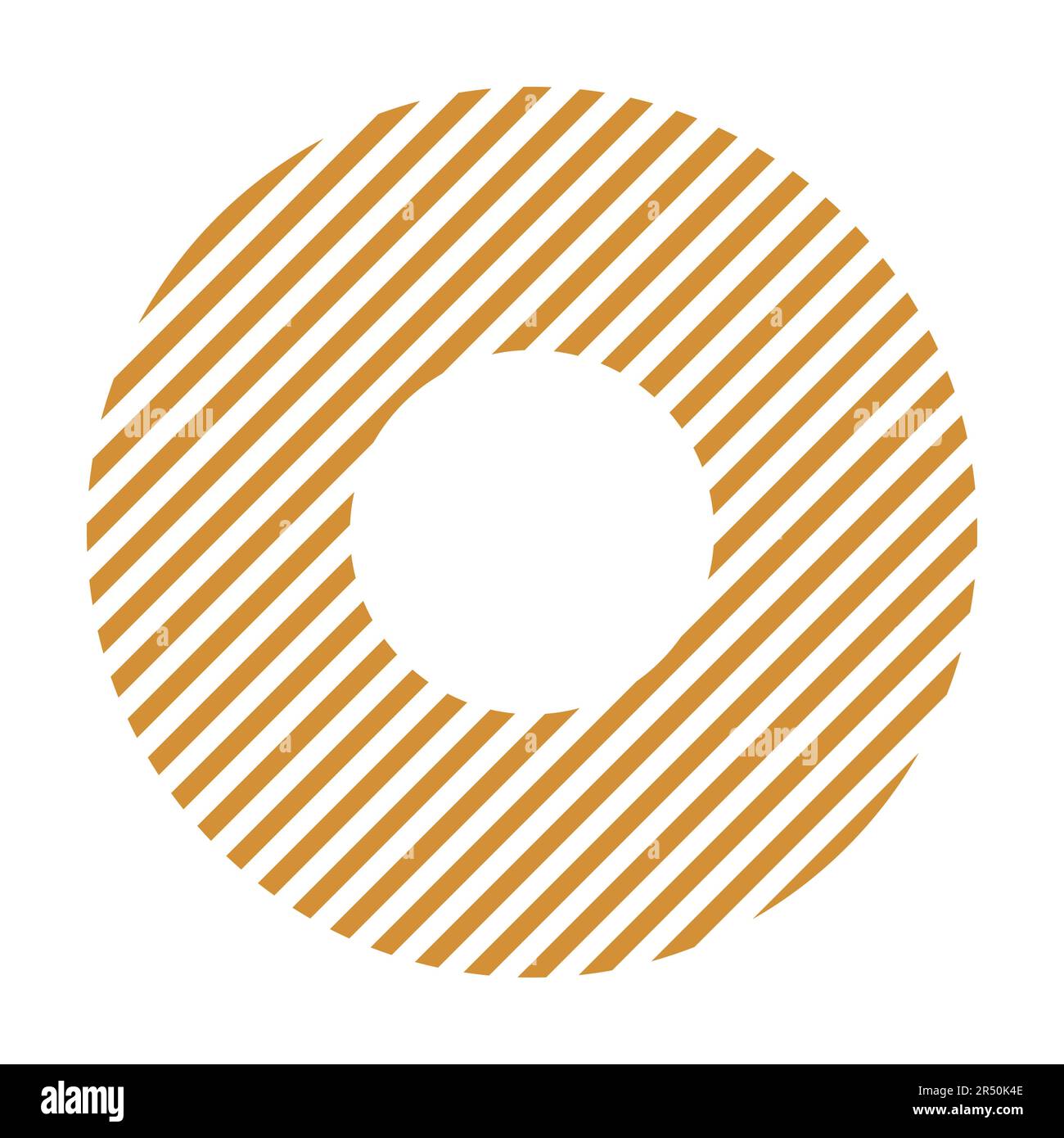 Trendy vector minimalist geometric basic lines donut element. Shape ...