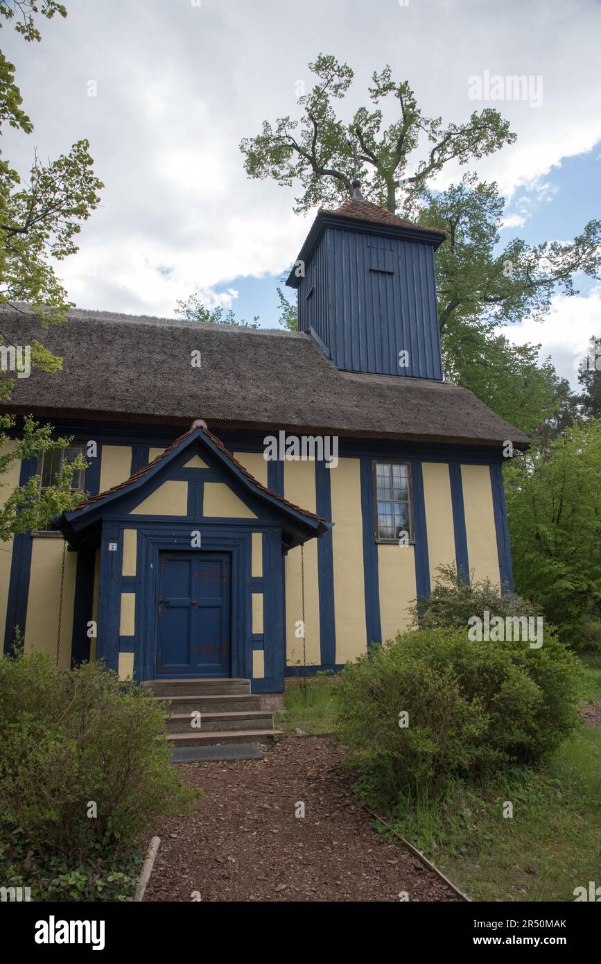 small church in the green is a tiny timber framed and restored church ...