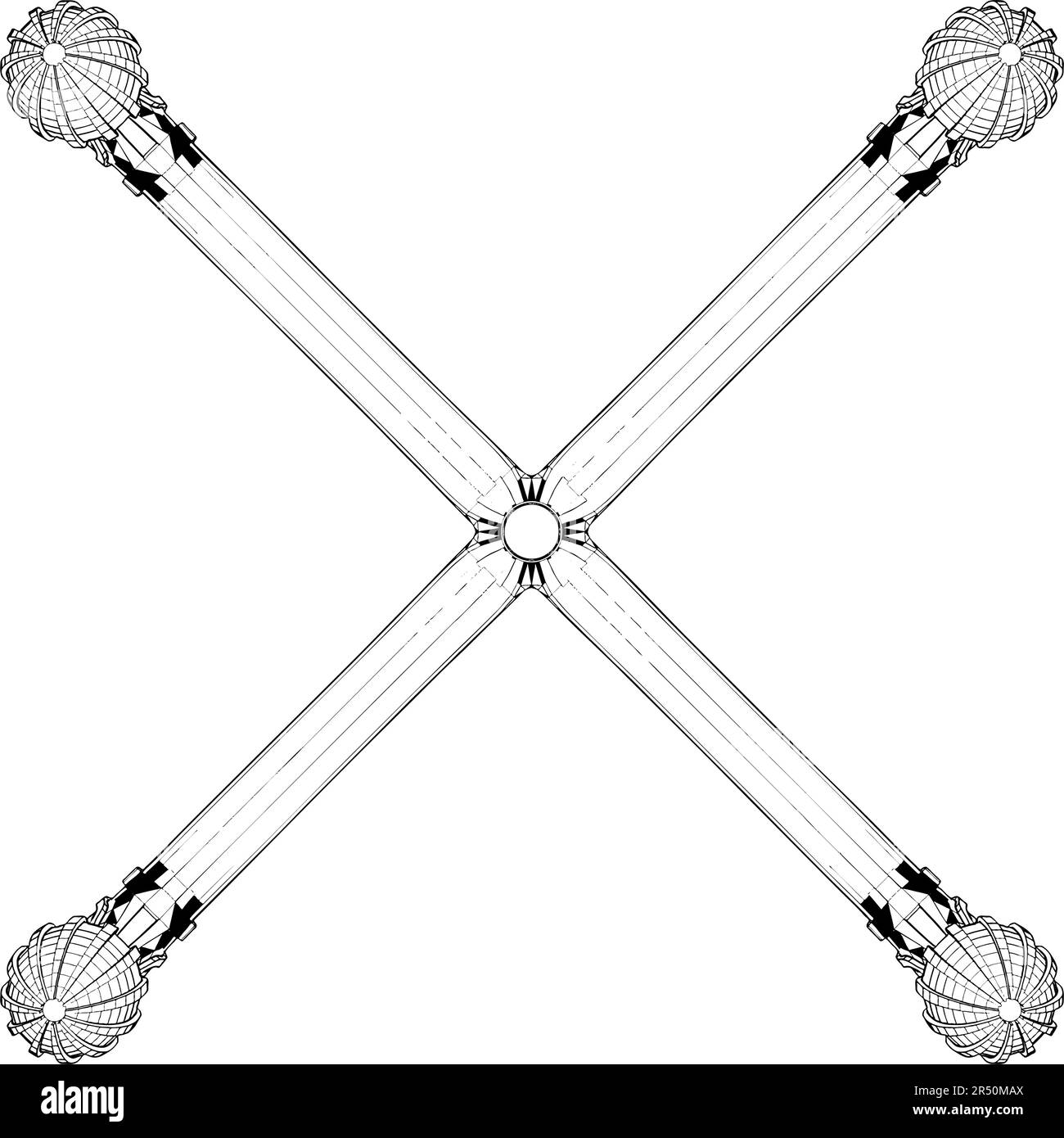 Cross Vector. Illustration Isolated On White Background. A Vector ...