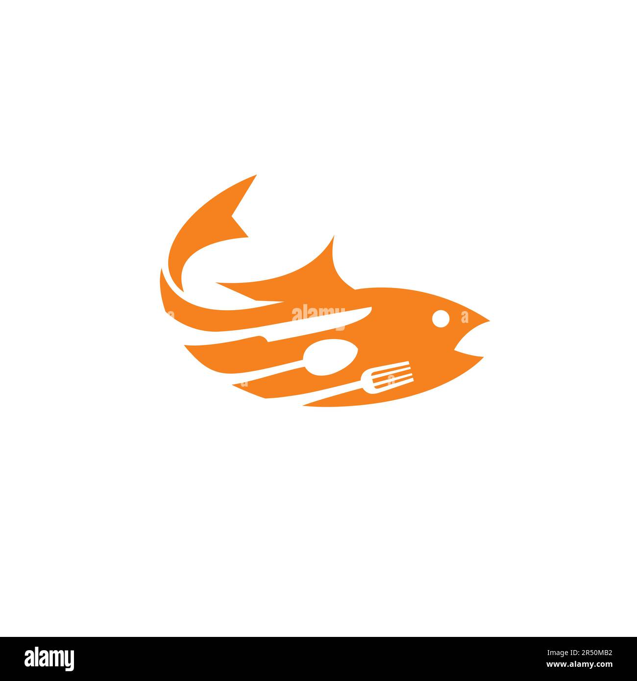 Fish Combination Knife, fork, spoon. Restaurant Fish Food Logo Stock ...