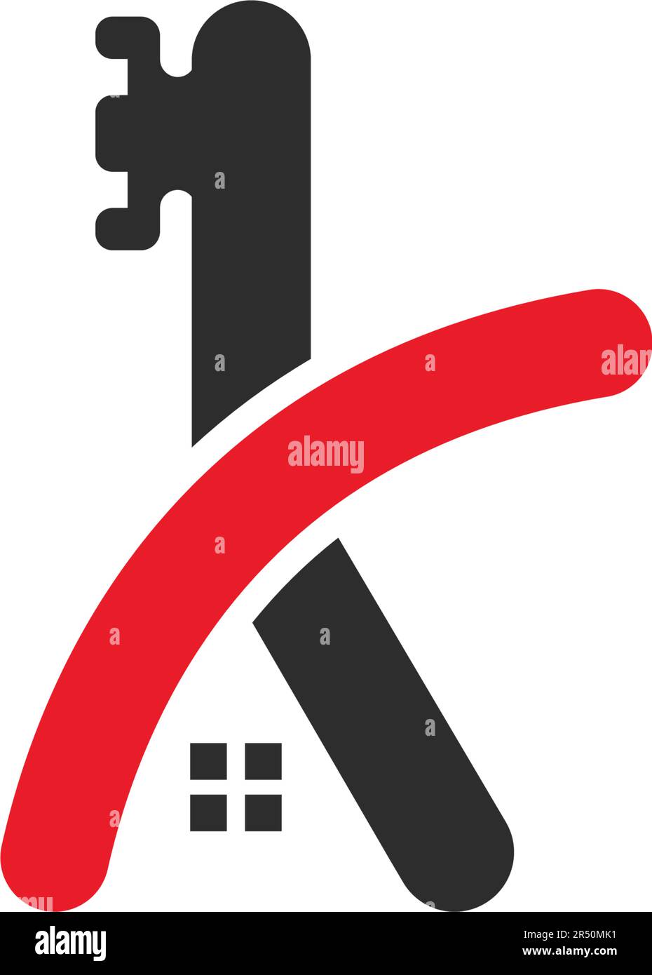 Letter k with key logo Stock Vector Images - Alamy
