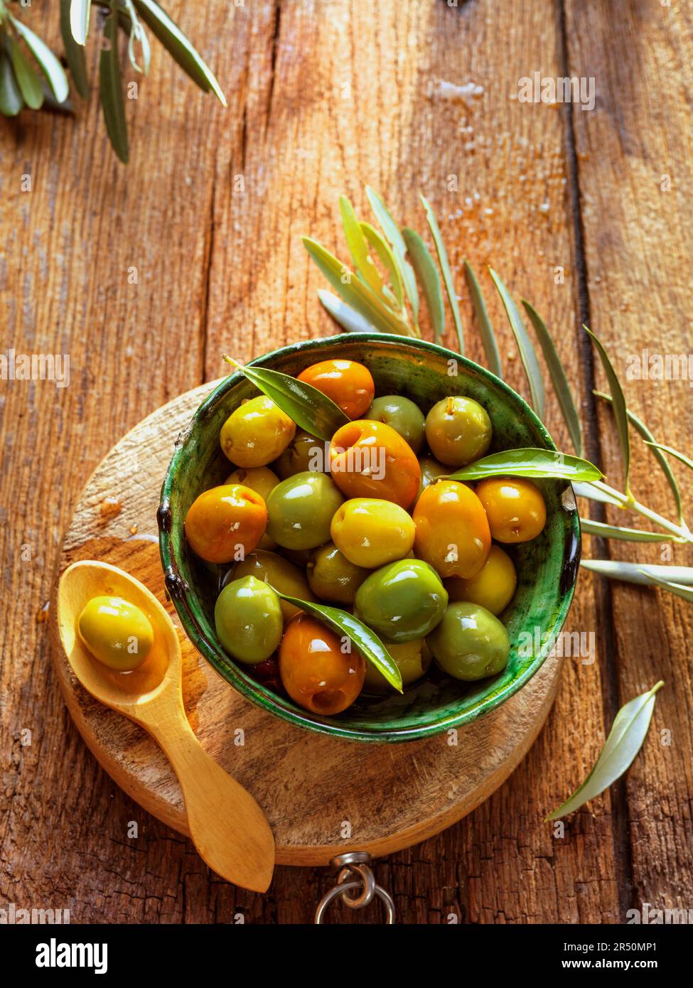 Pickled cocktail olives Stock Photo - Alamy