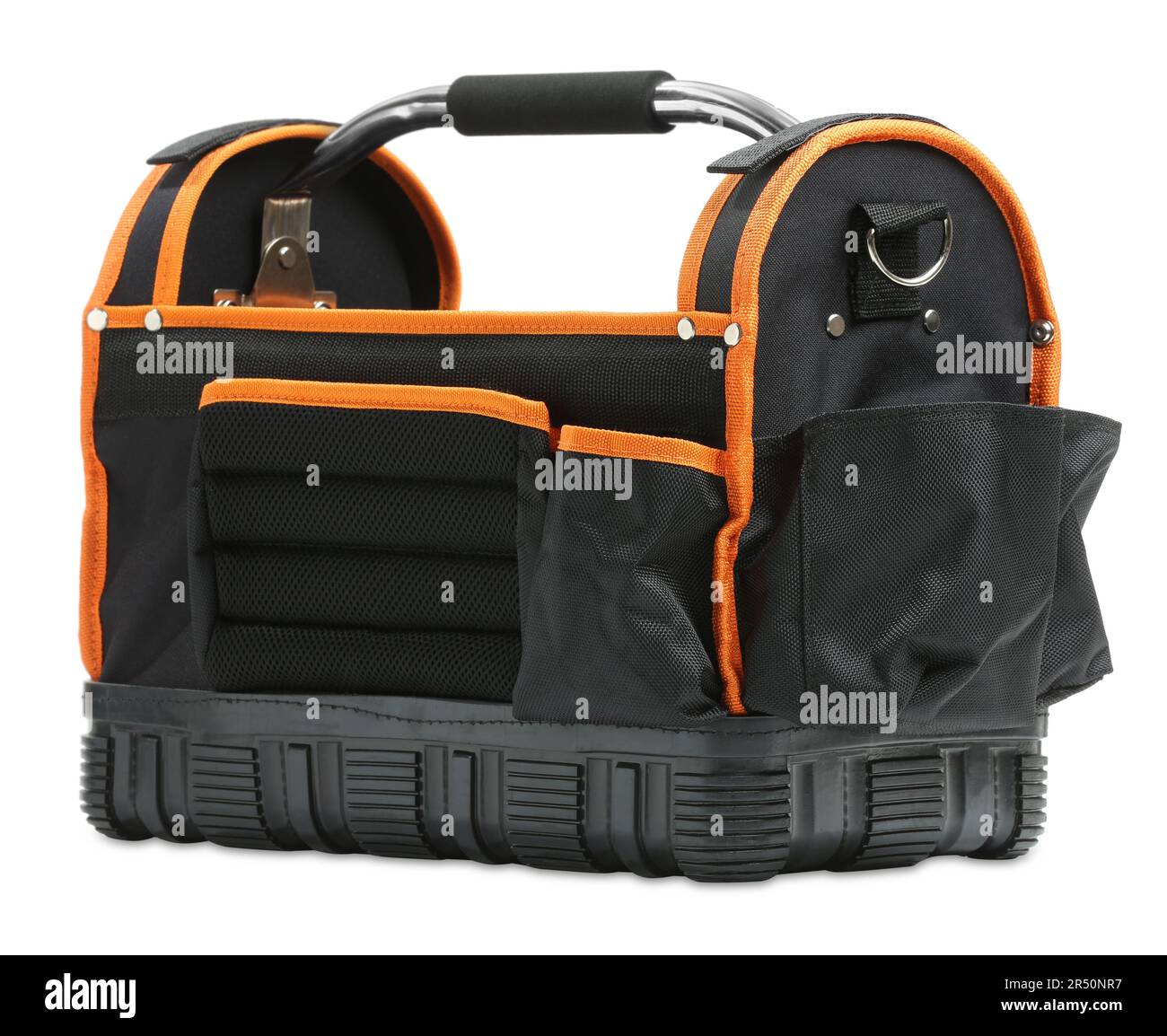 Empty bag for tools isolated on white Stock Photo - Alamy