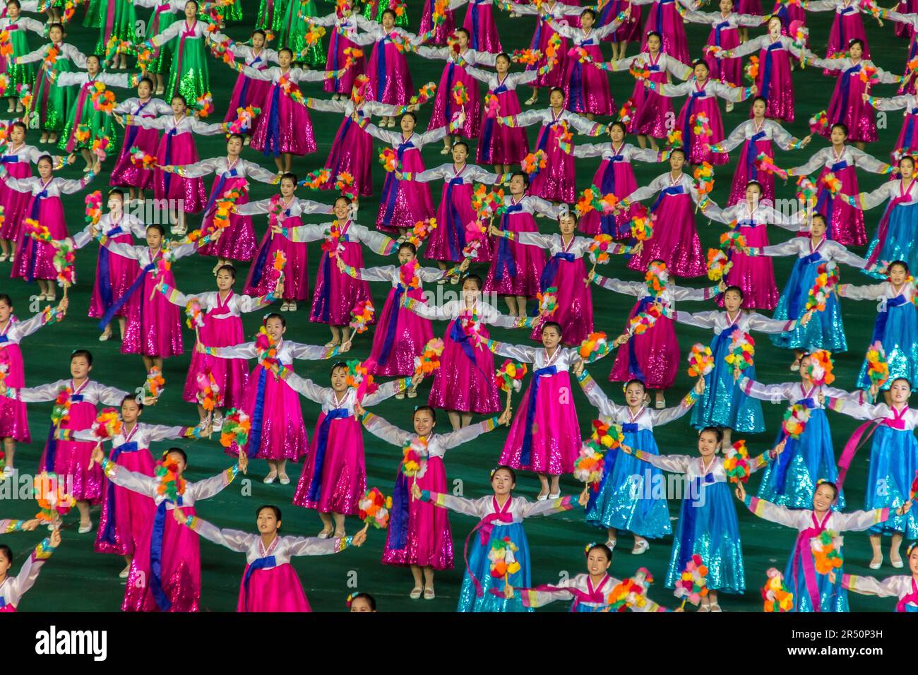 Arirang Mass games in Pyongyang, North Korea Stock Photo - Alamy