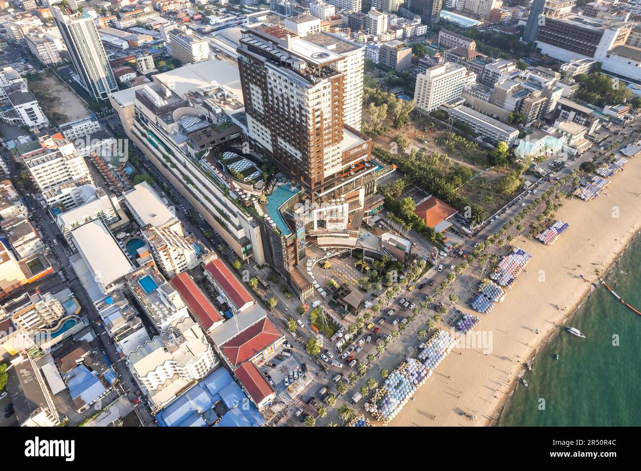 Aerial view of Central Pattaya beach in Chonburi, Thailand Stock Photo - Alamy