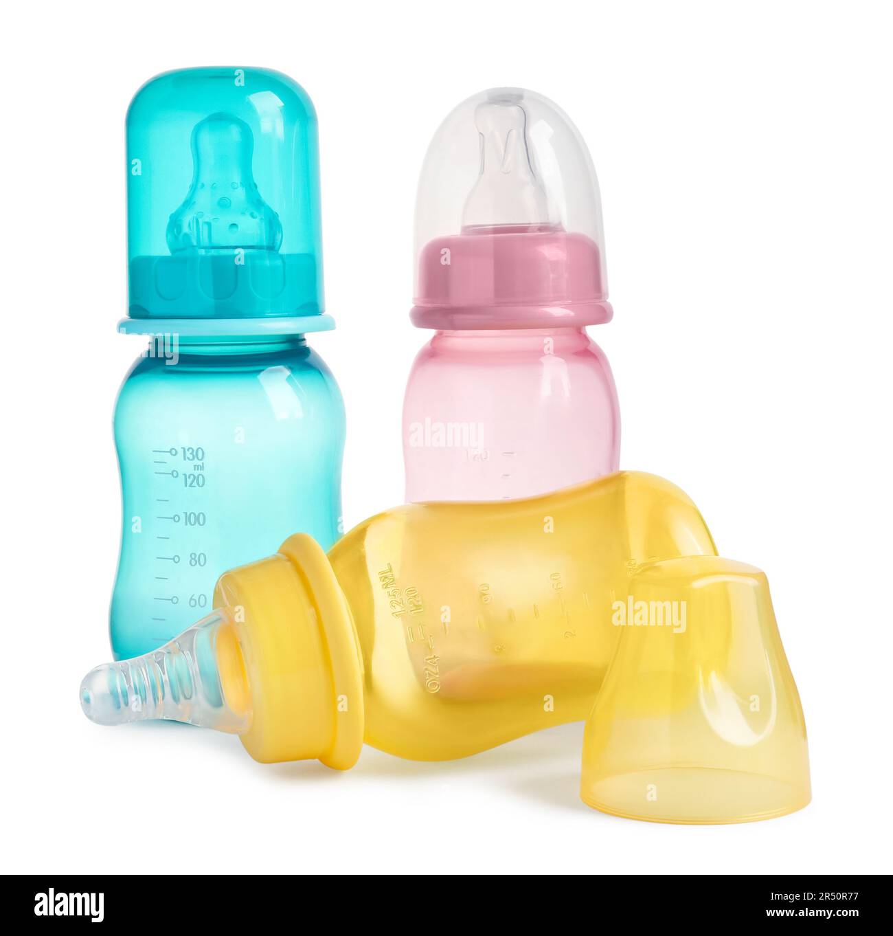 Three empty milk bottles hi-res stock photography and images - Alamy