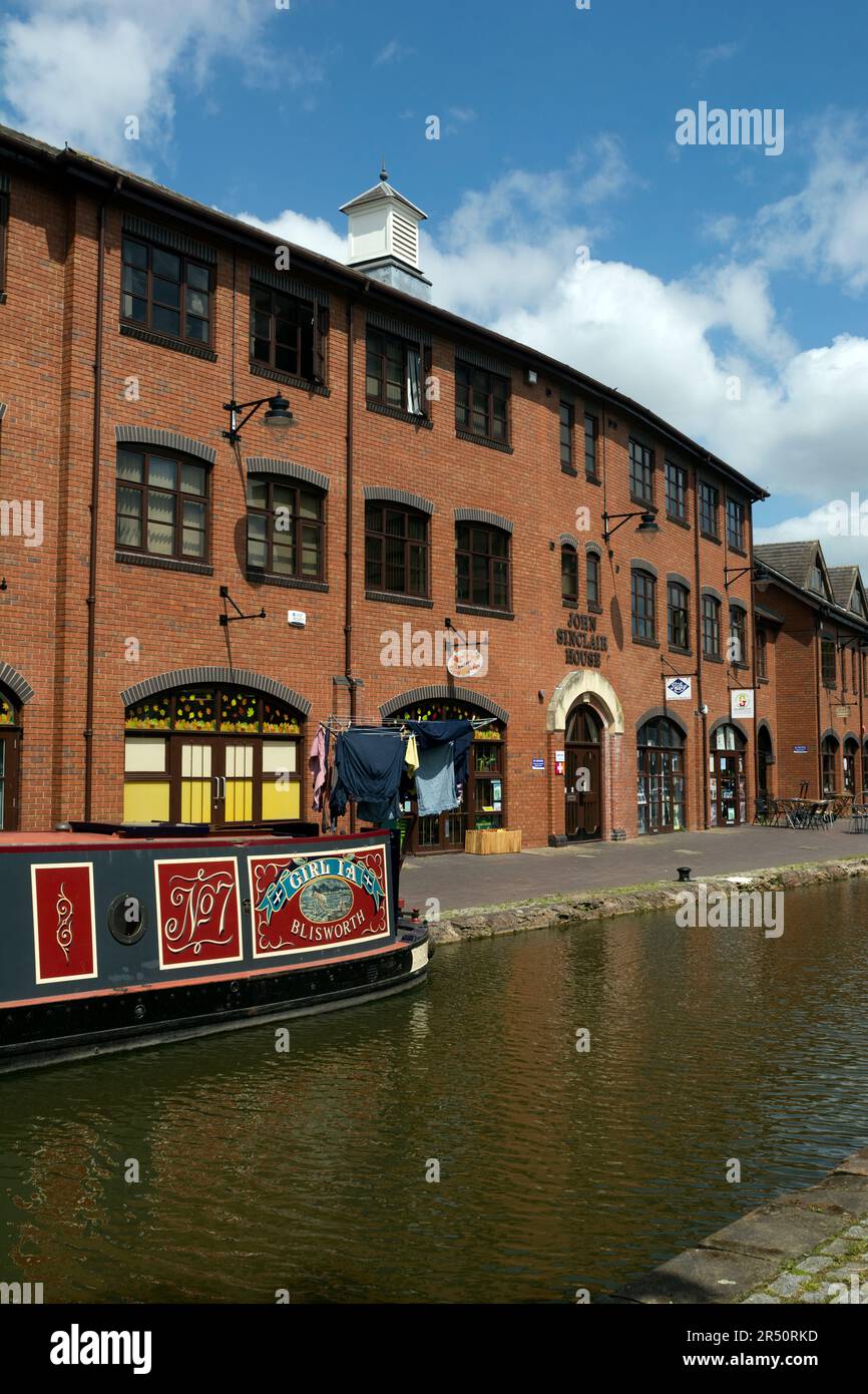 Coventry Canal Basin, Coventry, West Midlands, England, UK Stock Photo ...