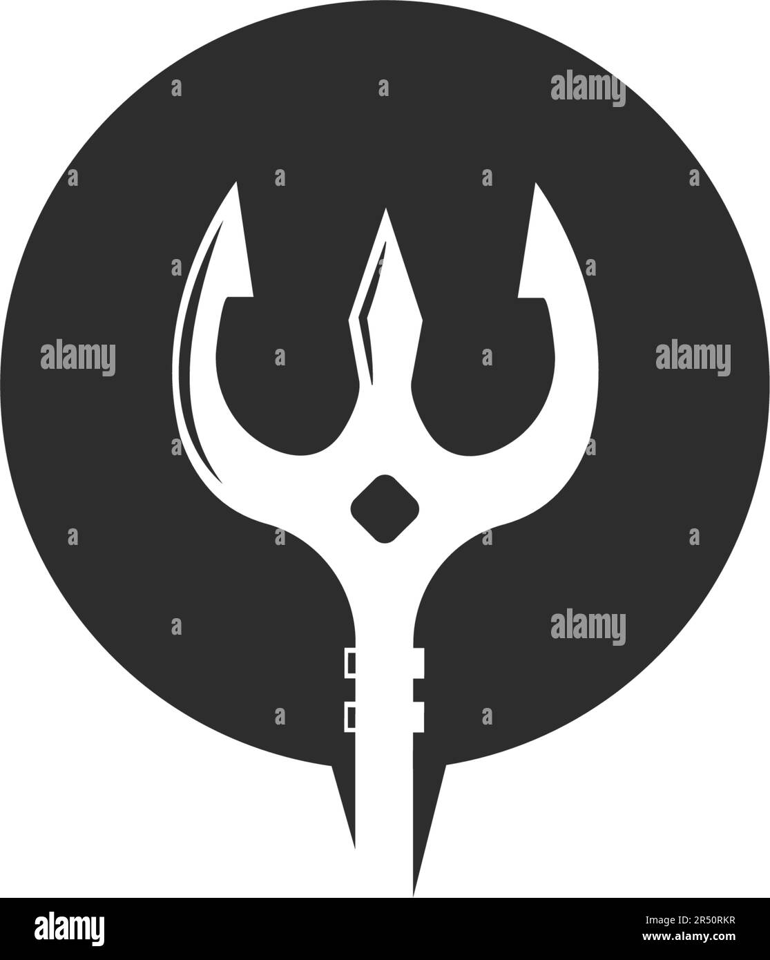 Devil trident vector vectors Black and White Stock Photos & Images - Alamy