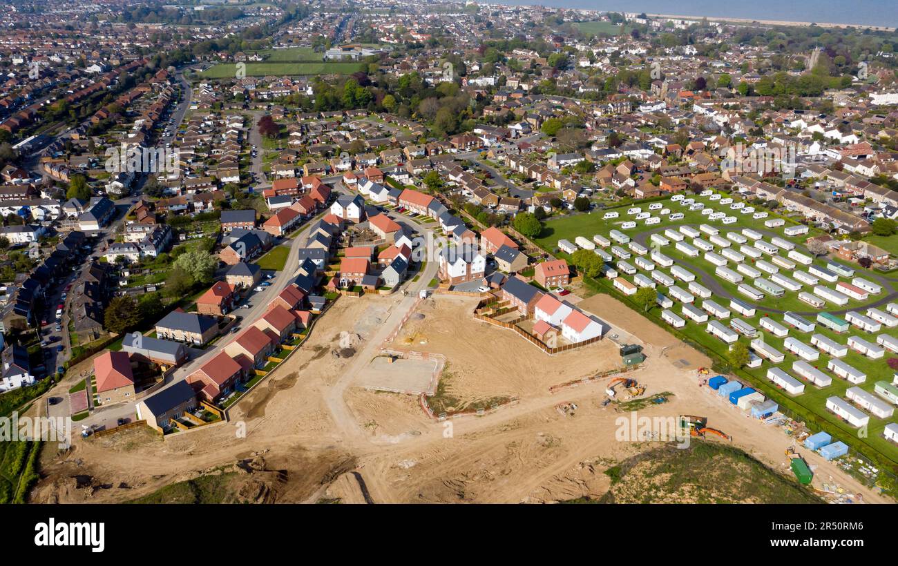 Aerial view of the Millers Retreat, a new housing development being ...
