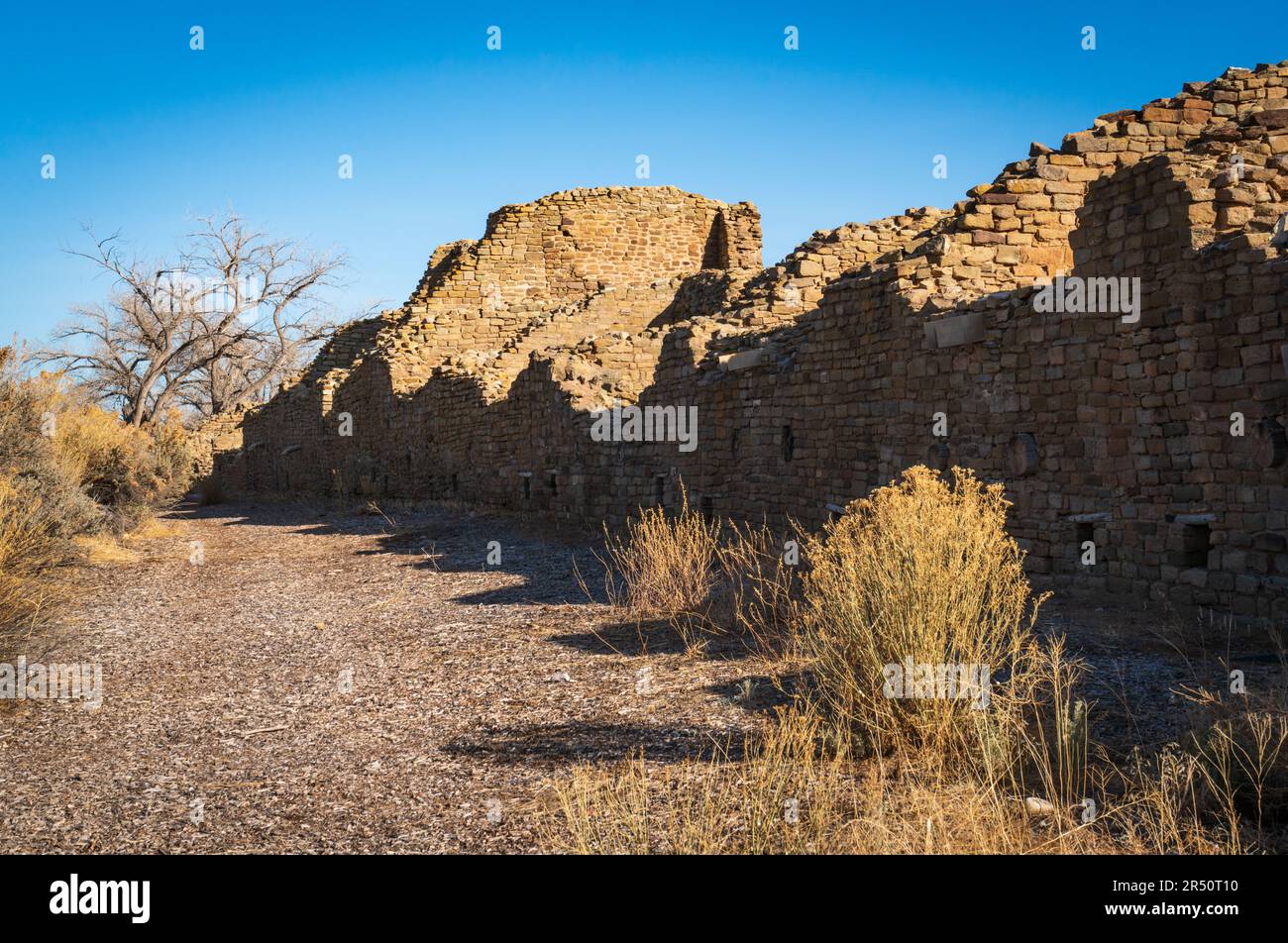Aztec Ruins National Monument in northwestern New Mexico Stock Photo ...