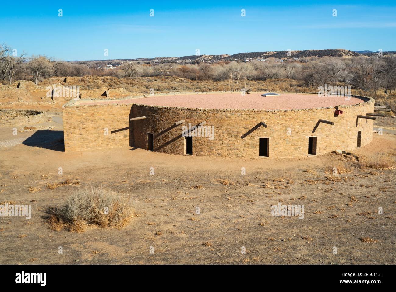Aztec Ruins National Monument in northwestern New Mexico Stock Photo ...