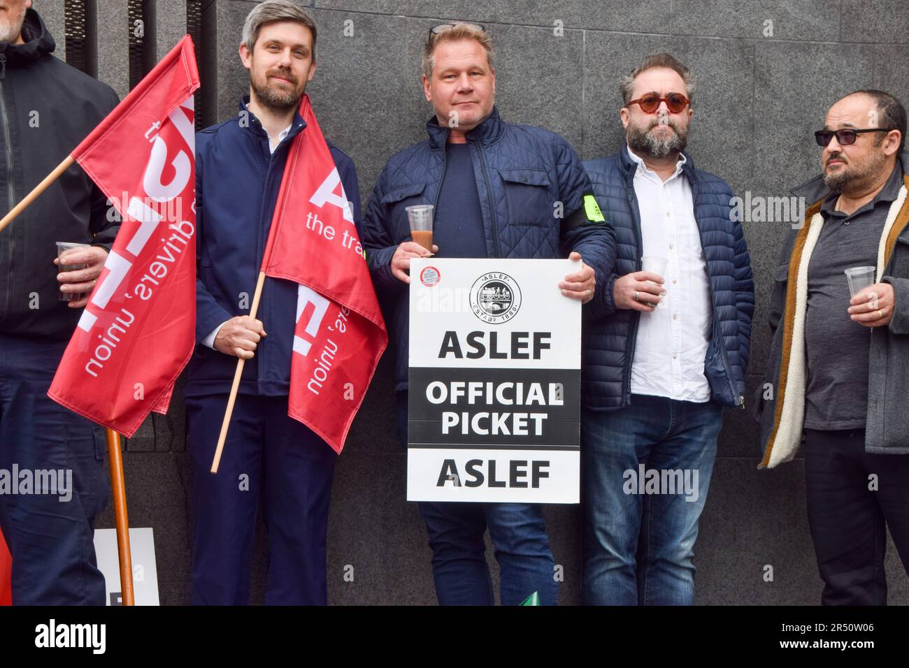 London, UK. 31st May 2023. ASLEF (Associated Society of Locomotive ...