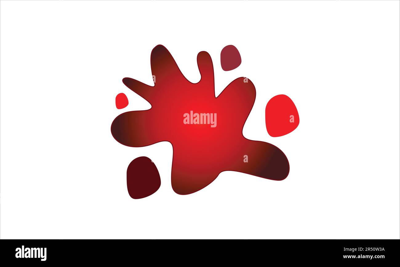 red Blood splashes, blood splatter drops, red paint splashes Stock ...